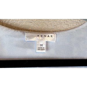 Mosaic | Tops | Kenar Tank Top Plus 3x Blue Multi Mosaic Floral Vneck ...